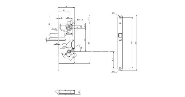 EL595 FL/FU ABLOY - моторный замок скандинавского стандарта для ...