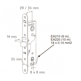 EL480 ABLOY электромеханический замок финского стандарта для ...