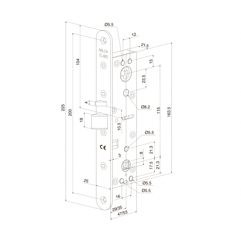 EL480 ABLOY электромеханический замок финского стандарта для ...