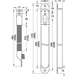 Кабель-канал врезной KU260 16120301150 без упаковки dormakaba - купить ...