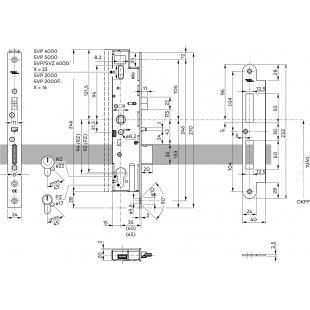 SVP 6000 dormakaba - электромеханический замок для аварийного выхода с ...