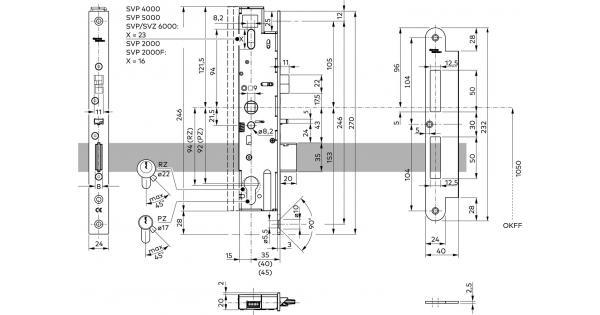 SVZ 6000 dormakaba - электромеханический замок для системы контроля ...