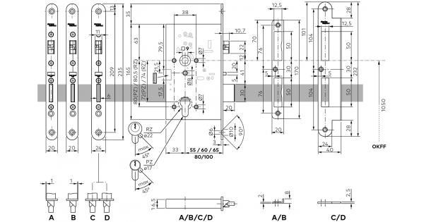 SVZ 6000 dormakaba - электромеханический замок для системы контроля ...
