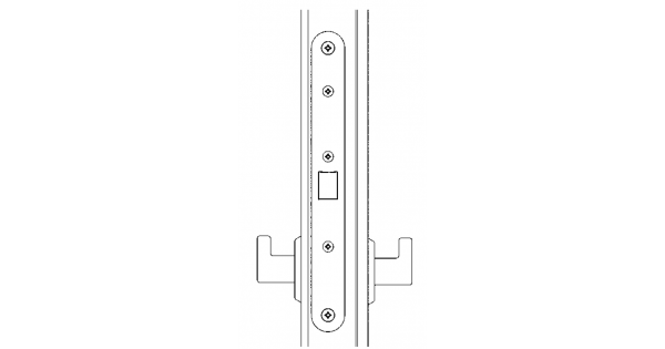 LC303 ABLOY врезной замок-защелка для узкопрофильных дверей - купить в ...