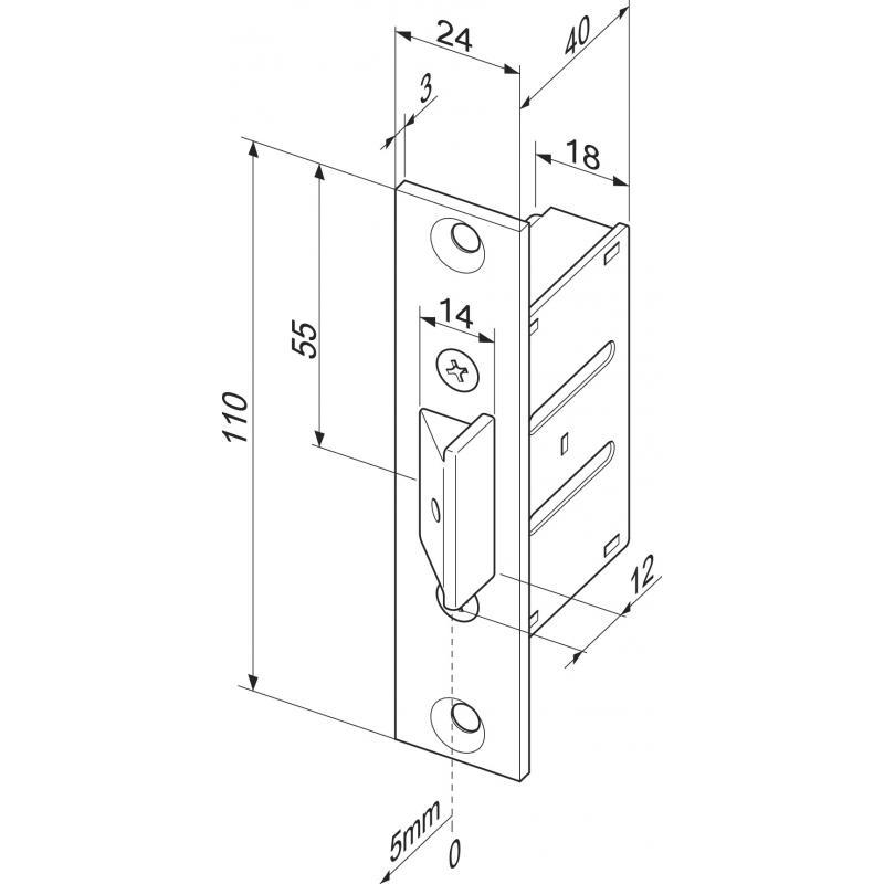 807-10-------00 effeff ASSA ABLOY - ответная часть, угловая - купить в ...