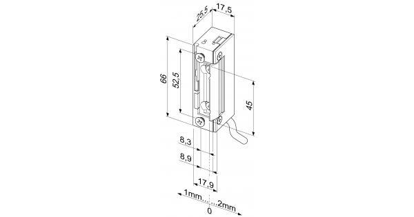 118W влагозащищенная электромеханическая защелка effeff ASSA ABLOY ...