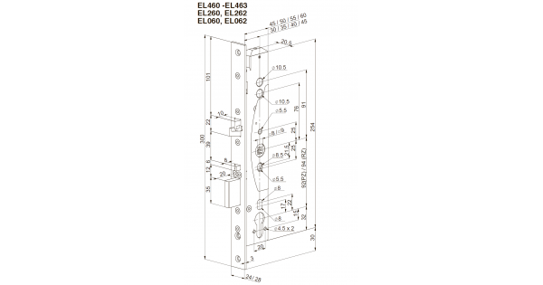 EL460 ABLOY электромеханический замок Евро DIN стандарта для ...