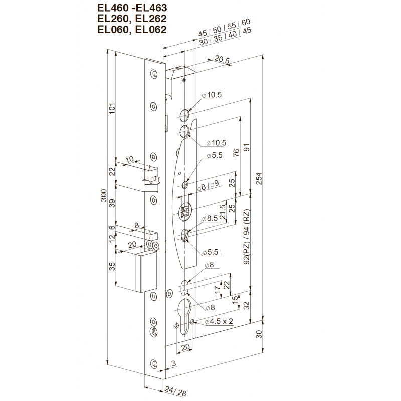 EL460 ABLOY электромеханический замок Евро DIN стандарта для ...