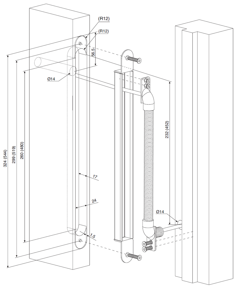 Кабель-канал врезной EA280 ABLOY кабельный переход - купить в Москве с ...